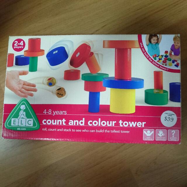 ELC - Count And Colour Tower, Hobbies & Toys, Toys & Games on Carousell