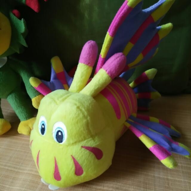 Monkey & Fish Plush (Kiki & Oscar), Hobbies & Toys, Toys & Games on ...