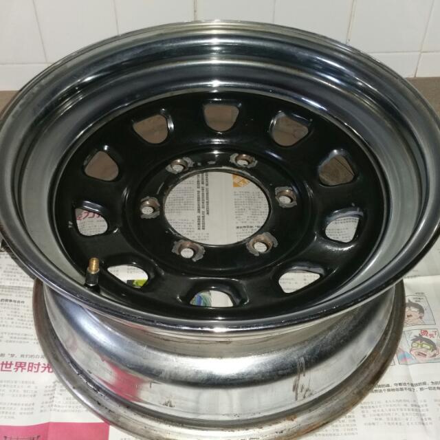 Toyota Hiace Commuter Hiroof Lowroof Steel Chrome Sports Rims Wheels ...