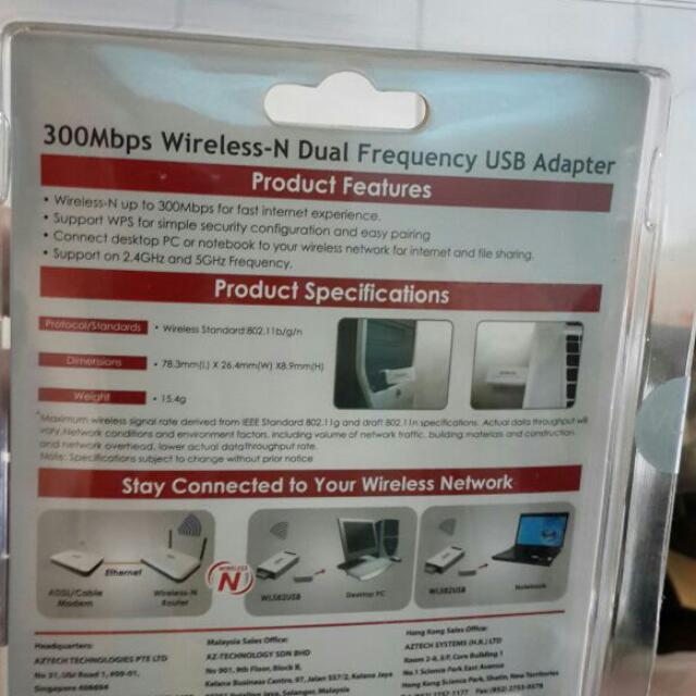 Aztech 300Mbps Wireless - USB Adapter, Computers & Tech, Parts ...