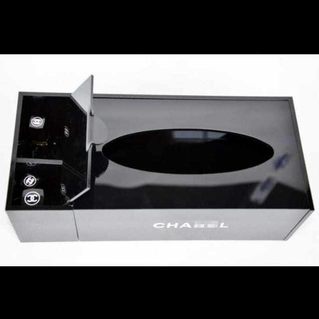 Chanel Tissue Box with side compartments, Health & Beauty on Carousell