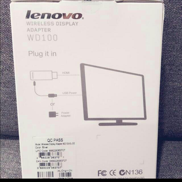Lenovo WD100 Wireless Display Adapter, Computers & Tech, Parts ...