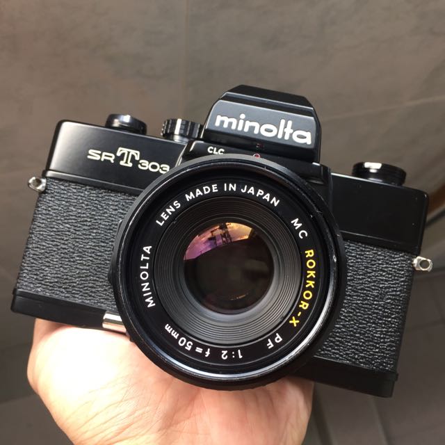 *RARE*Minolta SRT 303 Film SLR(FREE Lens), Photography, Cameras on ...