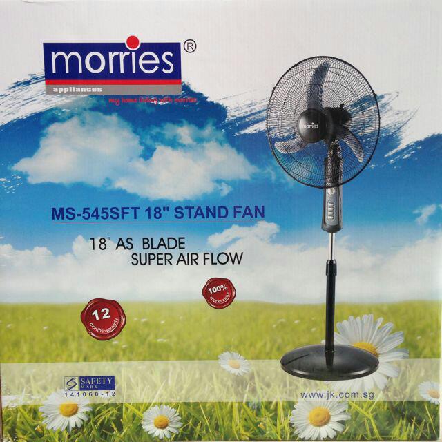 Morries Stand Fan 18", Furniture & Home Living, Lighting & Fans, Fans ...