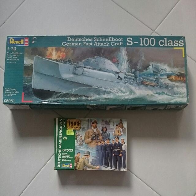 Reserved Revell 1/72 German Fast Attack Craft S-100 Class With Free ...