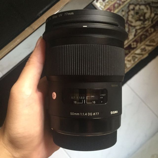 Sigma 50mm Art Canon Mount, Photography, Cameras on Carousell