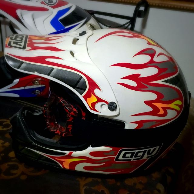 Classic AGV Offroad MX Helmet, Motorcycles on Carousell