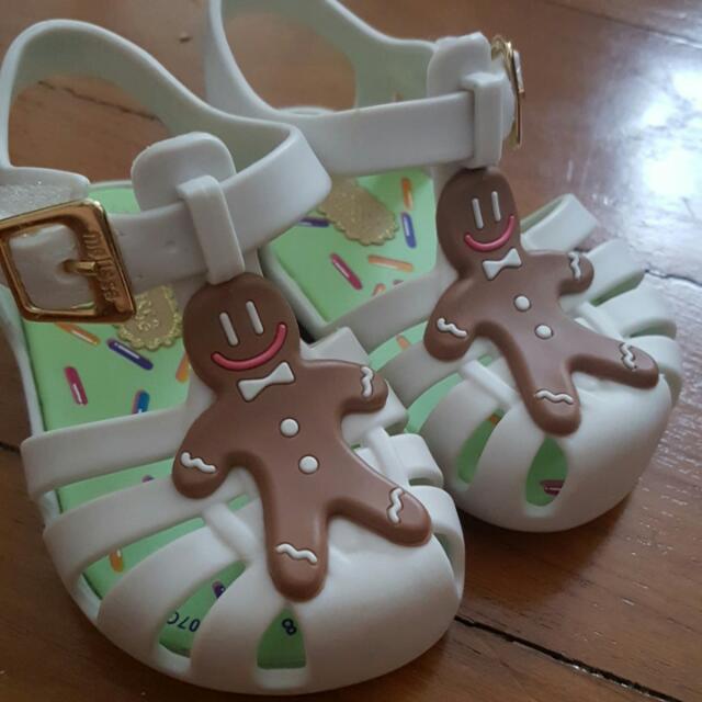 Mini Melissa Girls Gingerbread man Shoes, Babies & Kids, Babies & Kids ...