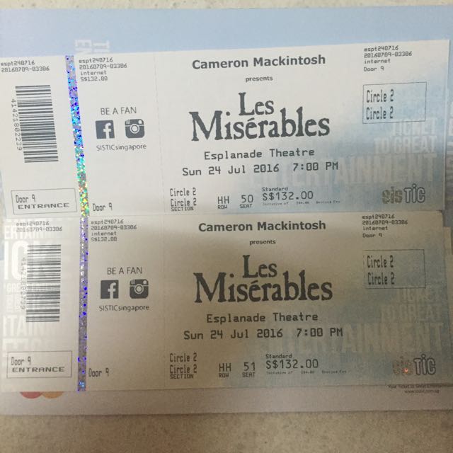 Les Miserables, Hobbies & Toys, Memorabilia & Collectibles, Fan ...