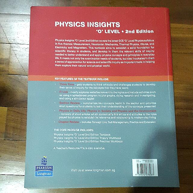 O LEVEL Physics Insights 2nd Edition, Hobbies & Toys, Books & Magazines ...