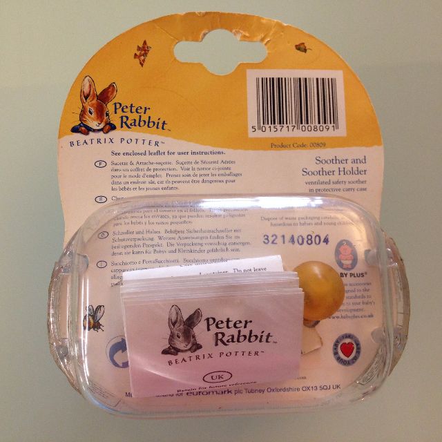 Peter Rabbit Soother & Soother Holder, Babies & Kids, Nursing & Feeding ...