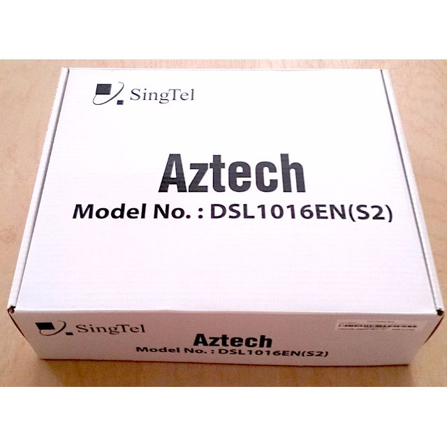 Singtel 4-Port Ethernet Modem with Integrated Wireless N Router ／Aztech ...