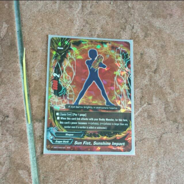 Buddyfight Sun Fist Sunshine Impact, Hobbies & Toys, Toys & Games on ...
