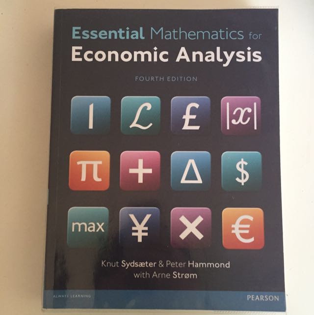 EC2104 Textbook (Quantitative Methods for Economic Analysis), Hobbies & Toys, Books & Magazines ...