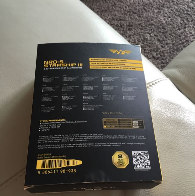 NRO 5 STARSHIP 3 9 BUTTON RGB GAMING MOUSE, Computers & Tech, Parts ...