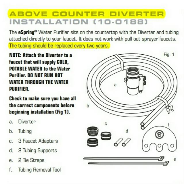 Original Amway (Espring) Above Counter Diverter, TV & Home Appliances ...