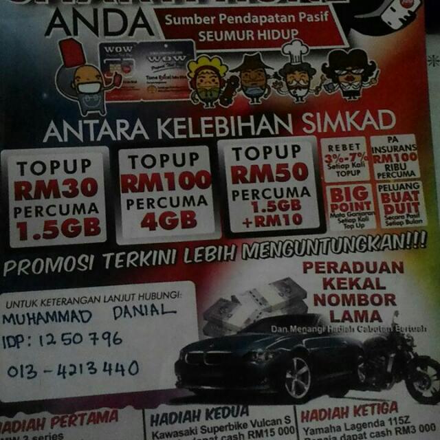 Sim CARD TONE EXCEL, Services, Others on Carousell