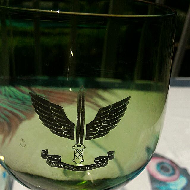Singapore Armed Forces 1st Commando Battalion Wine Glass. For Honour ...