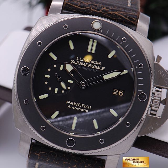 PANERAI LUMINOR SUBMERSIBLE PAM 389 CERAMIC BEZEL AUTOMATIC (MINT ...