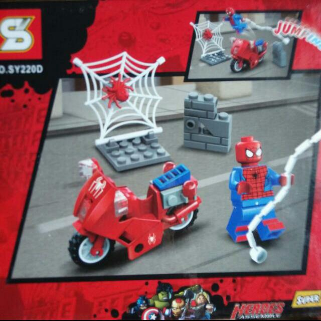 SY spiderman bootleg lego set, Hobbies & Toys, Toys & Games on Carousell