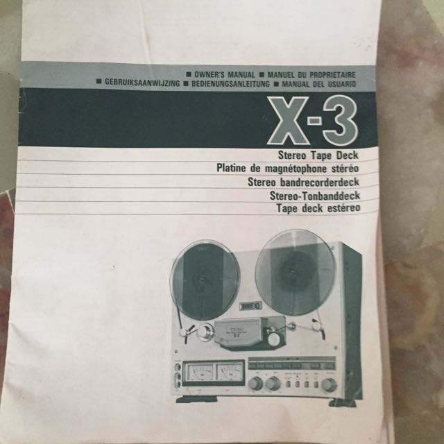 Vintage TEAC X3 Reel To Reel, Hobbies & Toys, Memorabilia ...