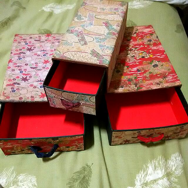 3 Japanese Hako Chitsu Boxes, Hobbies & Toys, Memorabilia ...