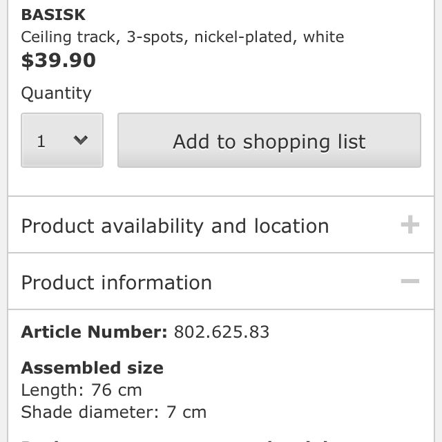 Ikea Basisk Spot Lights Complete With Bulbs, Furniture & Home Living ...