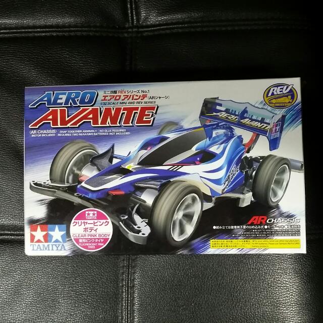 Tamiya Mini4wd Aero Avante Clear Pink Body And Flourescent Pink Tires ...