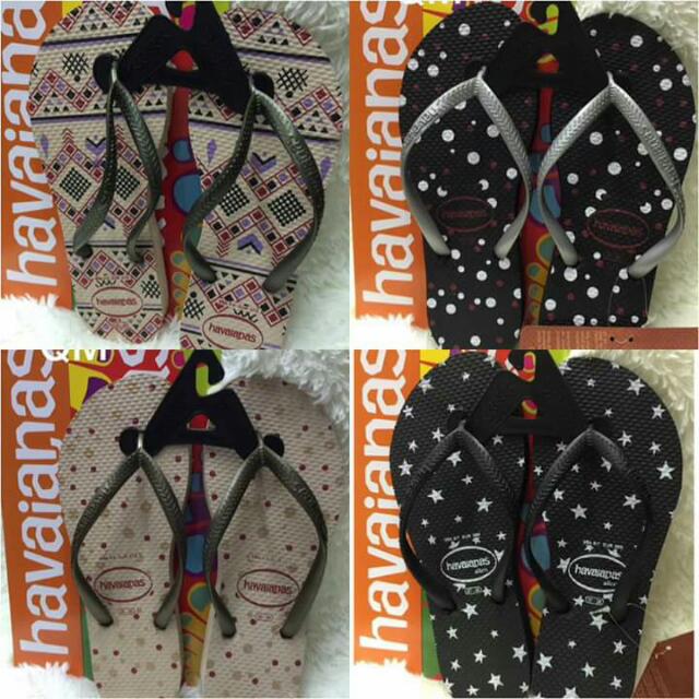 HAVAIANAS WITH BOX, Women's Fashion, Footwear, Slippers and slides on ...