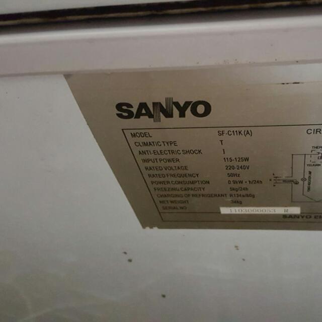 Sanyo Chest Freezer, TV & Home Appliances, Kitchen Appliances ...