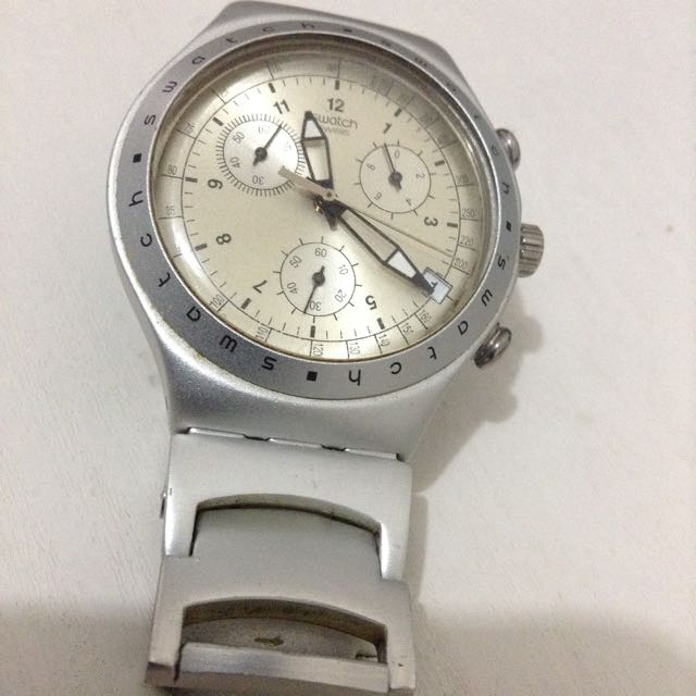 Swatch Silver Watch (Analog) For Men, Men's Fashion, Watches ...
