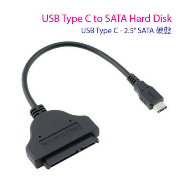 USB Type C to SATA adapter USB Type C 轉 SATA, 電腦＆科技, 電腦周邊及配件, 電腦線、轉接線及 ...