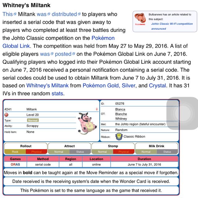 Whitney's Miltank codes ( Redeemable on ALL Consoles And Regions ...