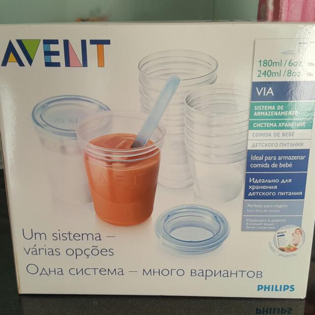 Avent Milk/food storage jars, Babies & Kids, Nursing & Feeding ...