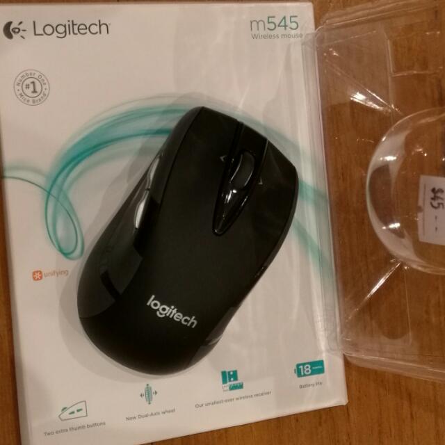 Logitech m545 wireless mouse, Computers & Tech, Parts & Accessories ...