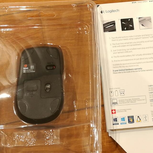 Logitech m545 wireless mouse, Computers & Tech, Parts & Accessories ...