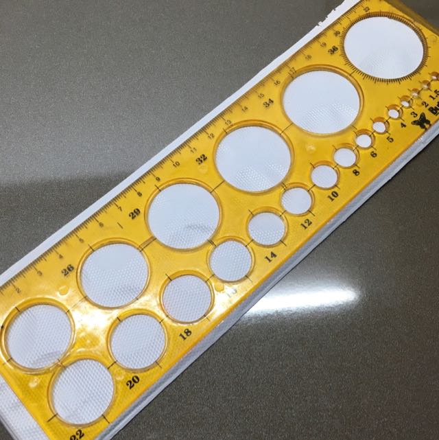 Flexible Curve Ruler & Circles Template, Car Accessories on Carousell