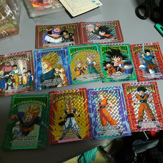 1 set X 11 Dragon Ball Memorial Photo Cards Made In Japan 1995, Hobbies ...