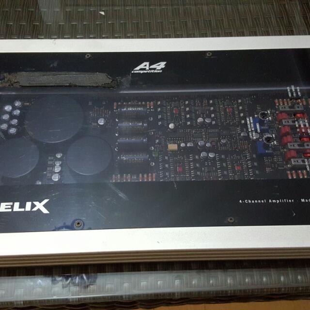 Helix A4 Competition Car 4ch Amp, Car Accessories on Carousell