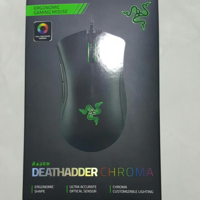 RAZER Deathadder Chroma Multi-Color Ergonomic 10000DPI Gaming Mouse ...