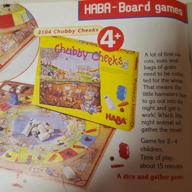 Chubby Cheeks Board Game By HABA, Hobbies & Toys, Toys & Games on Carousell