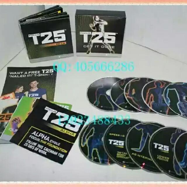 Focus T25 DVD Workout. , Sports Equipment, Exercise & Fitness, Cardio ...