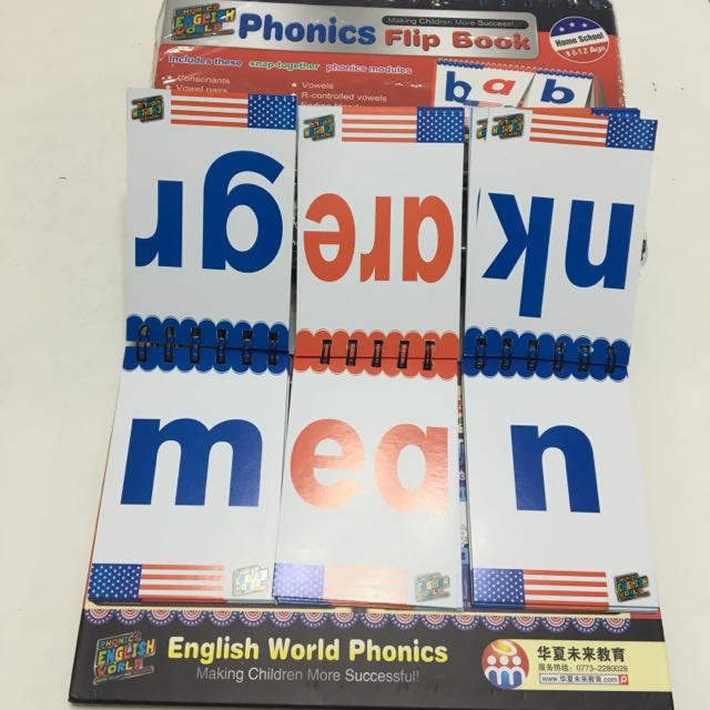 (Instock) Phonics Modular Flip Book / Chart for Kids / Children ...