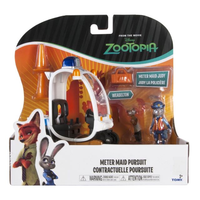 TOMY Zootopia Judy's Meter Maid Pursuit And Nick's Convertible, Hobbies ...
