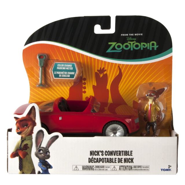 TOMY Zootopia Judy's Meter Maid Pursuit And Nick's Convertible, Hobbies ...