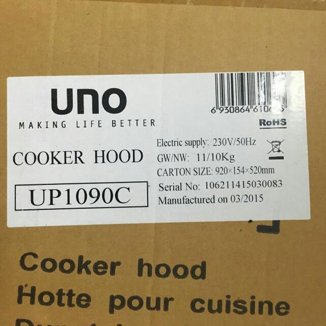 UNO Hood And HOB, TV & Home Appliances, Kitchen Appliances, Hobs ...