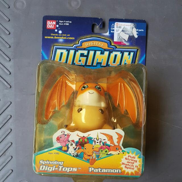 Bandai Digimon Spinning Digi-tops Patamon /Agumon / Gabumon, Hobbies ...