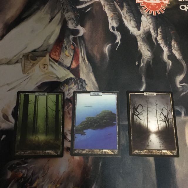 Unhinged Basics Lands, Hobbies & Toys, Toys & Games on Carousell