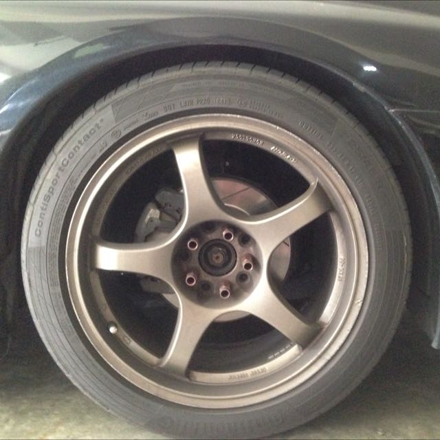 17' A-tech Rims And Tyre, Car Accessories on Carousell