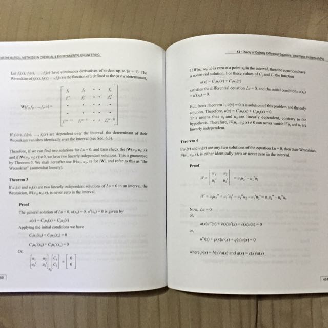 Mathematical Methods In Chemical & Environmental Engineering CN3421 ...